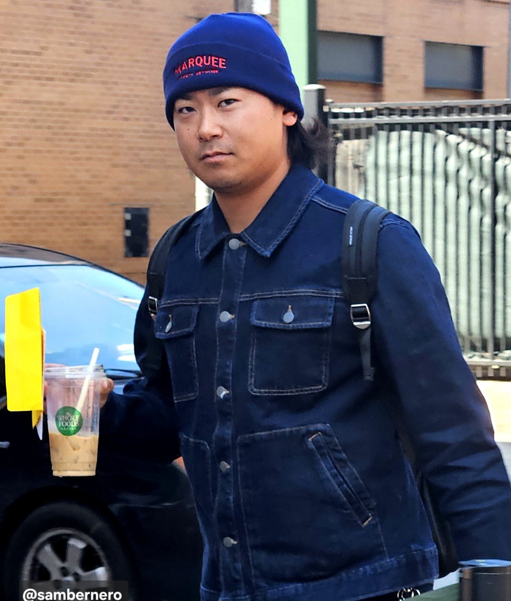 Pic I took of Shota arriving at Wrigley Field today wearing his ...