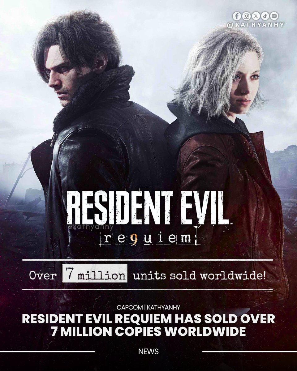 Resident Evil Requiem Surpasses 7 Million Copies Sold! 🎉 A new ...