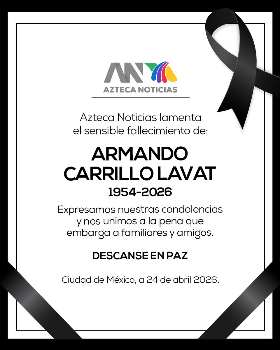 Lamento el sensible fallecimiento de Armando Carrillo Lavat. Mis ...