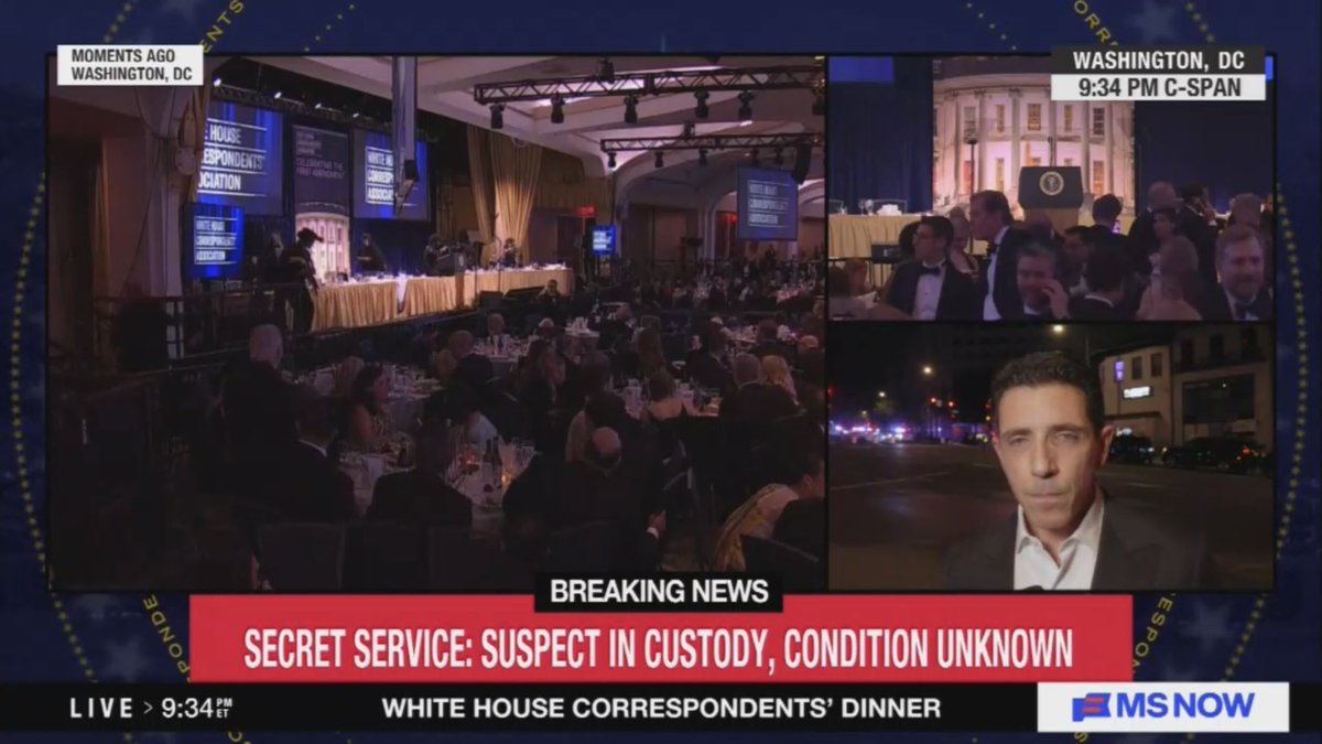 Msnow Reports That The Secret Service Says The Suspect Is In Custody
