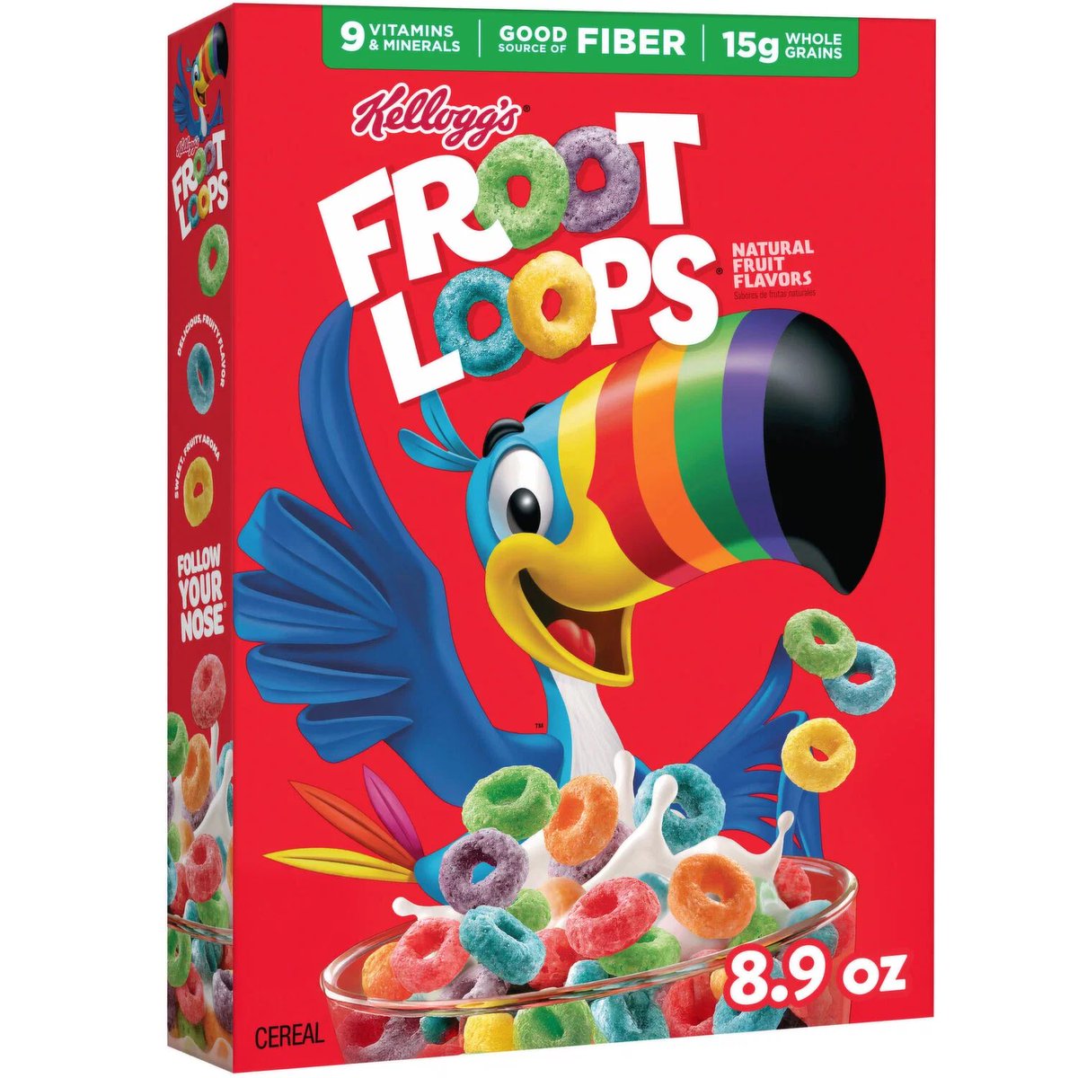 Btw the real cereal’s name is “Froot” Loops not “Fruit” Loops although ...