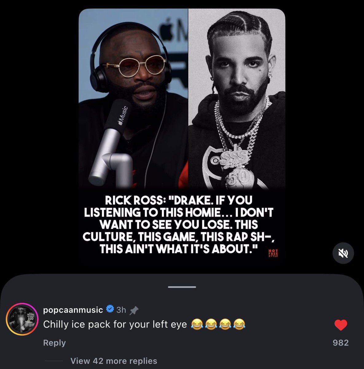 Popcaan hilarious 🤣🤣 @RickRoss you need some TLC
