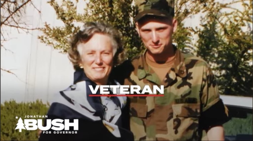 We’ve got a another Bush failson running for Governor up here and the ...