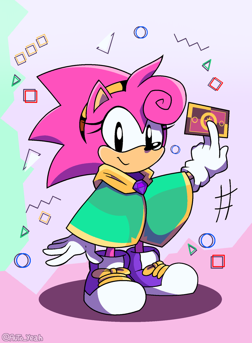Amy Rose design from Sonic Hysteria! 🃏👁️🌟🩷 #SonicTheHedgehog #AmyRose # ...