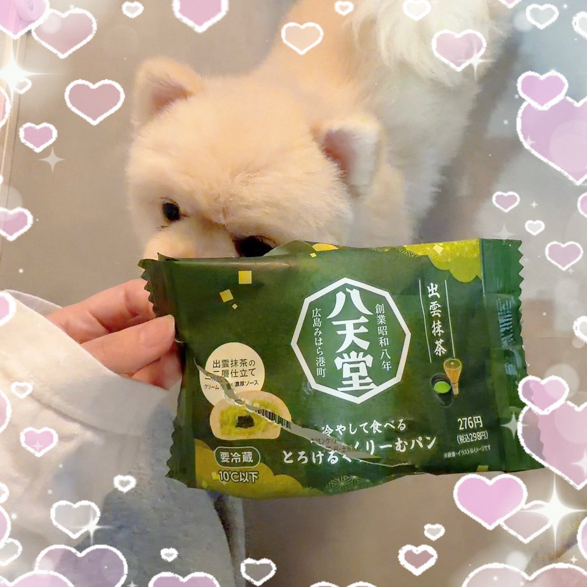 おはよ〜💕 この八天堂の抹茶のクリームパン、めっちゃくちゃ美味しくてハマってるー！！！ 気づいたら食べ終わってて、空袋の写真でごめーん🤣💓 ...