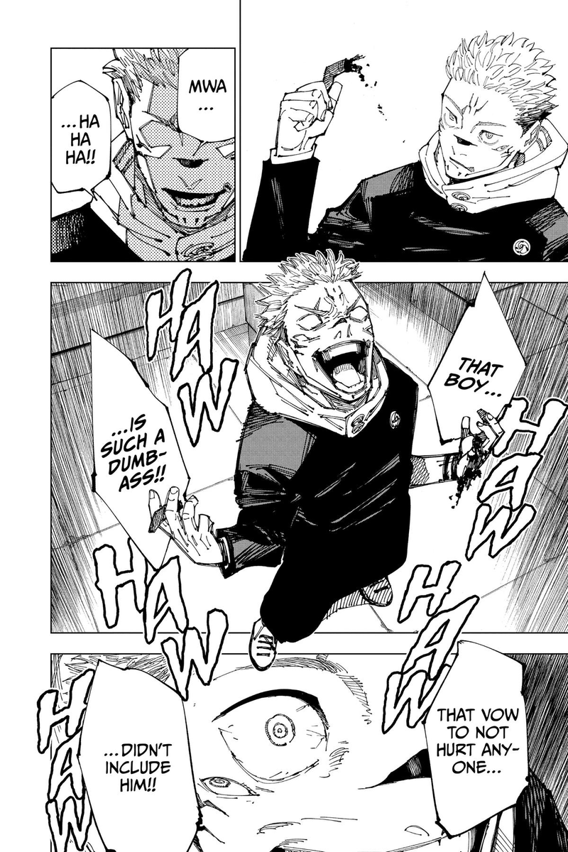 Mind you, In this page Yuji is literally looking at his hand and the ...
