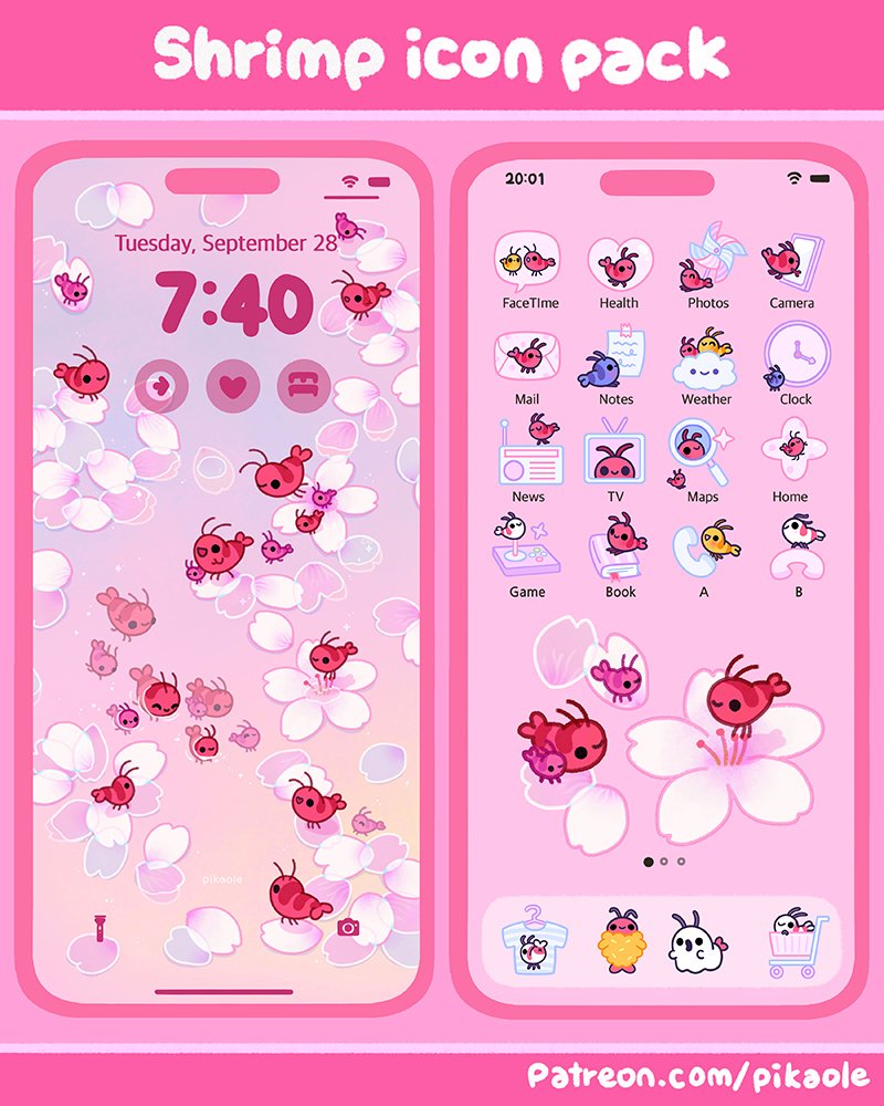 戀 Shrimp icon/wallpaper pack 戀 https://t.co/eS28qIfK6I