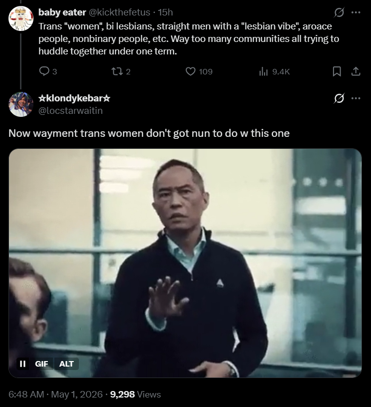 very funny how you only responded abt trans women and let aphobia ...