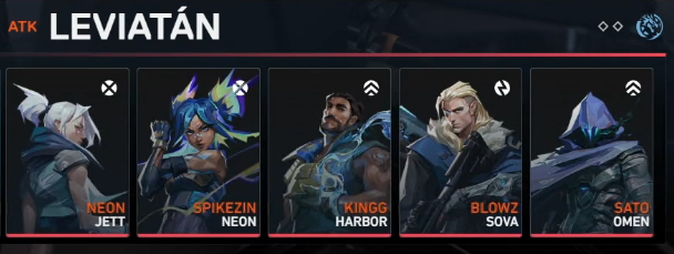 LEV trocou as funções Spike saiu do Omen pra Neon Sato sai da Neon pra ...