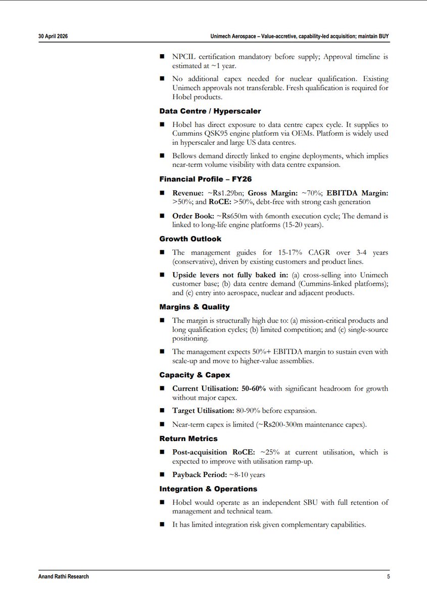 Unimech Aerospace | High-margin, High-barrier Aerospace + Precision ...