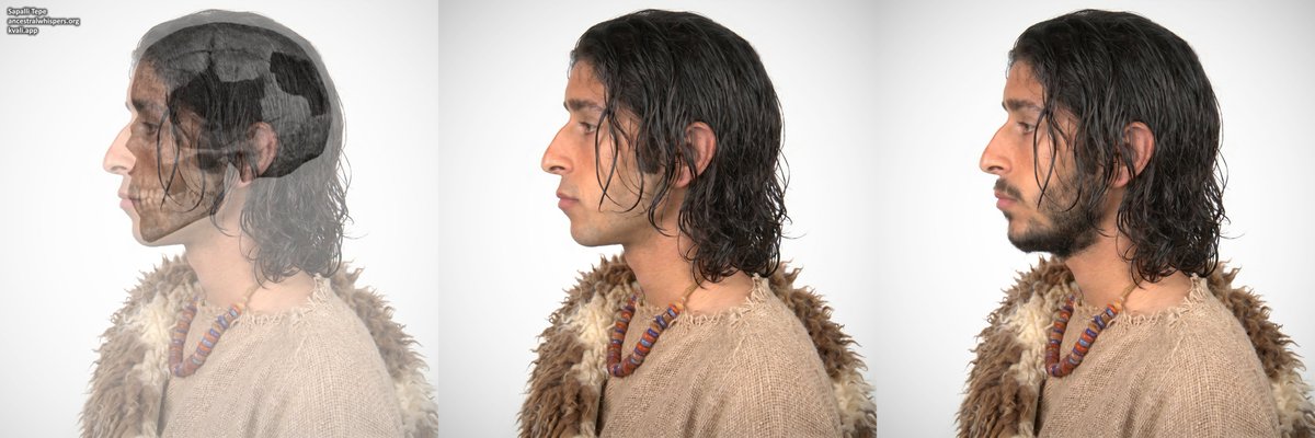 Facial reconstruction of a 3,800-year-old man from Sapalli Tepe ...
