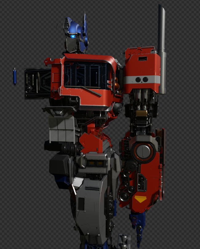 I tried recreating the fan made parts of a fan made BBM Optimus Prime ...