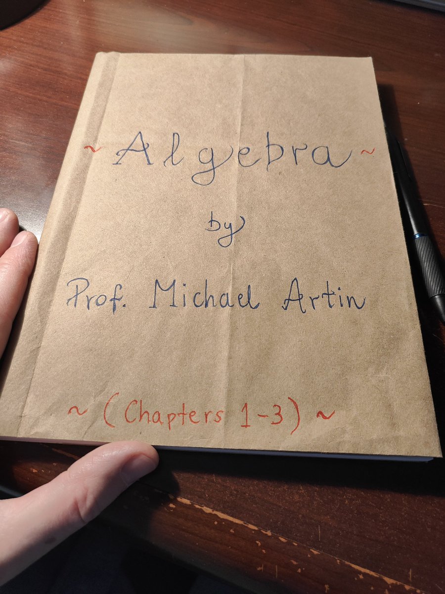 Let's check out this legendary Abstract Algebra book by Michael Artin ...