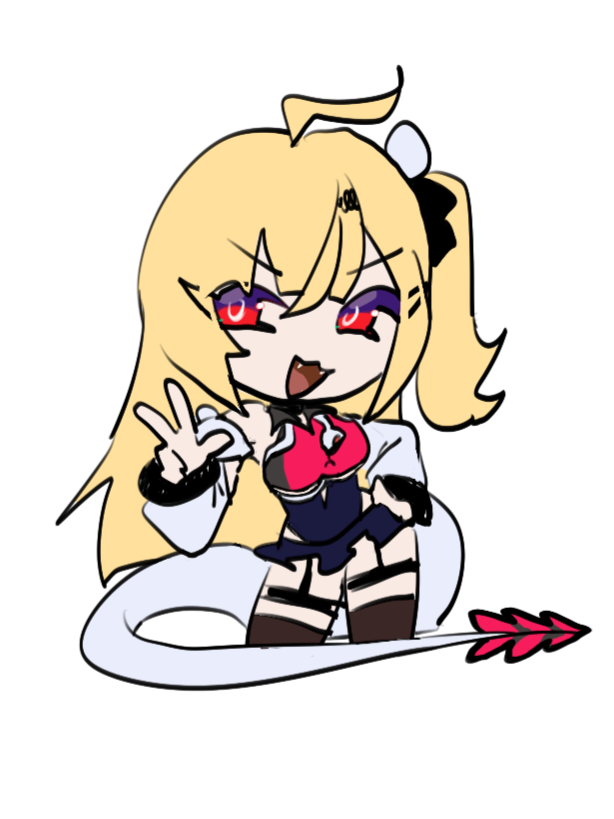 My chibis with stylus pressure look horrible but she looks extra dumb ...