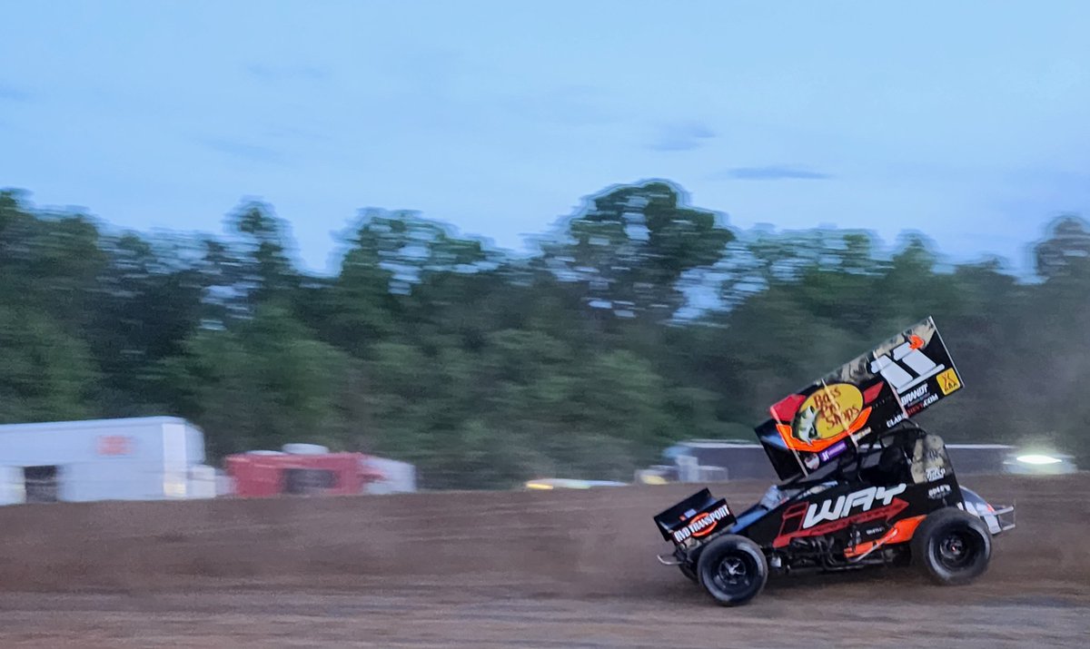 Earnhardt blood turning laps at the legendary Double X Speedway.