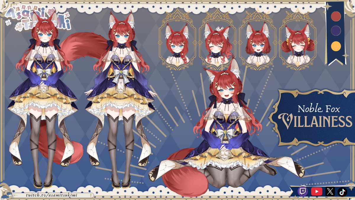 Asami Tsukimi 🦊👑 | VILLAINESS FOX VTUBER | (@AsamitsukimiVT) / Posts / X