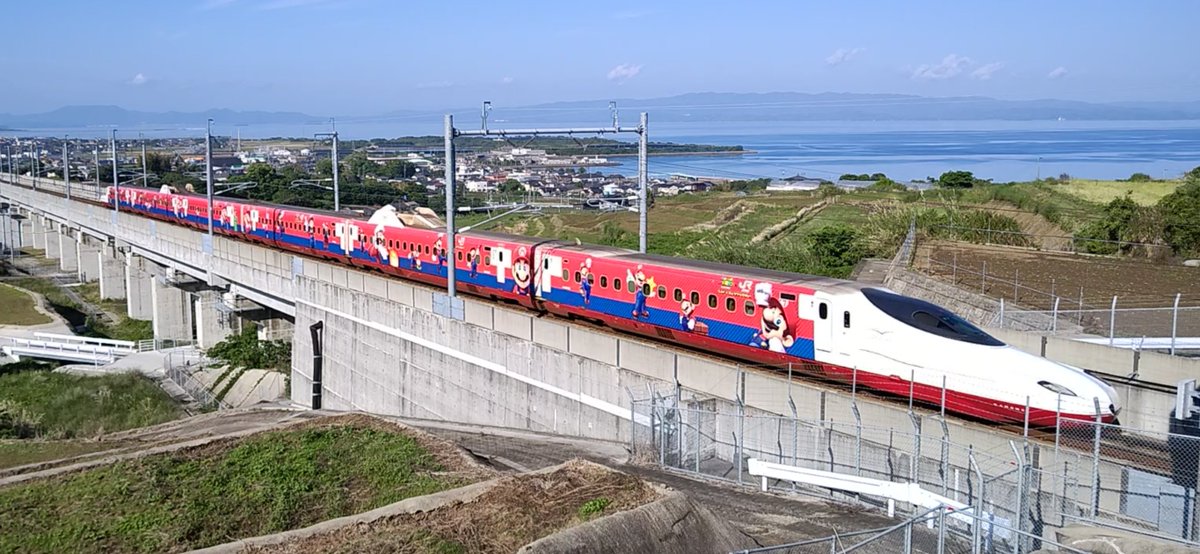 世界よ、これが日本の高速鉄道だ "𝐒𝐮𝐩𝐞𝐫 𝐌𝐚𝐫𝐢𝐨 𝐒𝐡𝐢𝐧𝐤𝐚𝐧𝐬𝐞𝐧" (West Kyushu Shinkansen, Nagasaki)