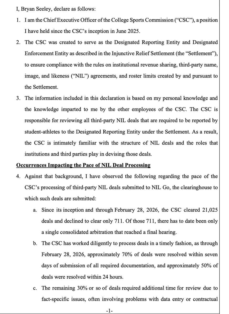Defendants of the House settlement - NCAA and power conferences - filed ...