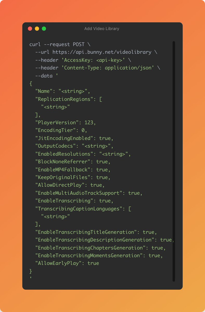 We just updated the Add Video Library API endpoint so that you can ...