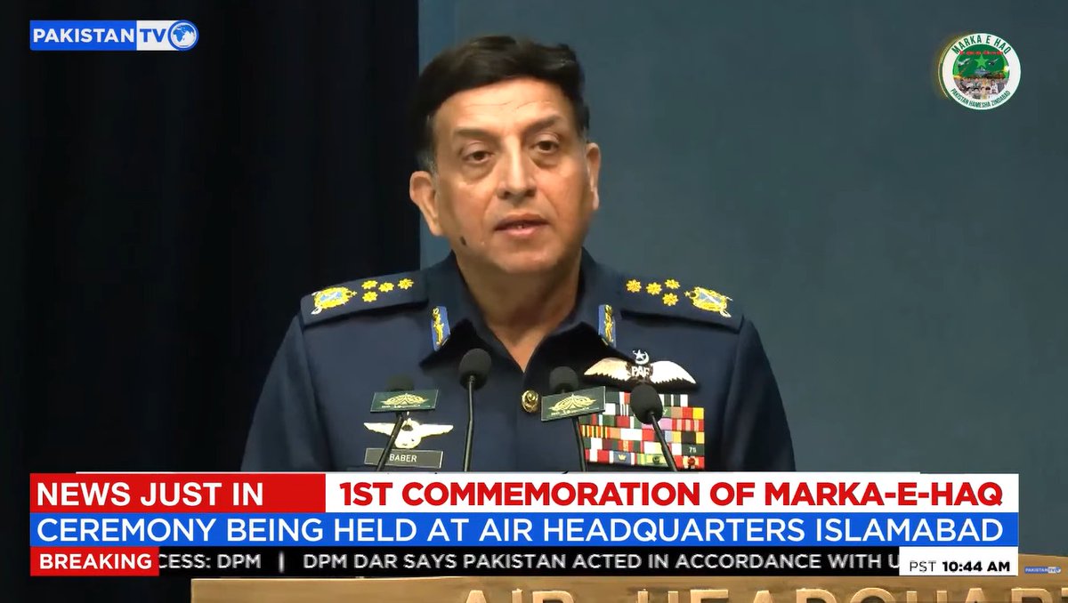 Air Chief Zaheer Ahmed Baber Sidhu, in his address, says it was an ...