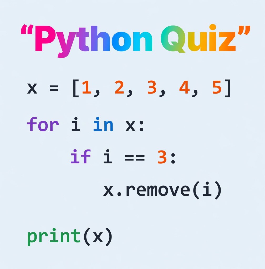 Python Quiz : What is the output ? https://t.co/ZB0fkdlQ5X