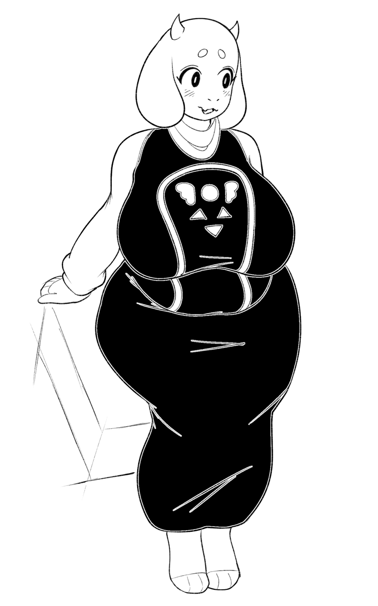 b/w toriel digital pen https://t.co/h39VYEfNq7