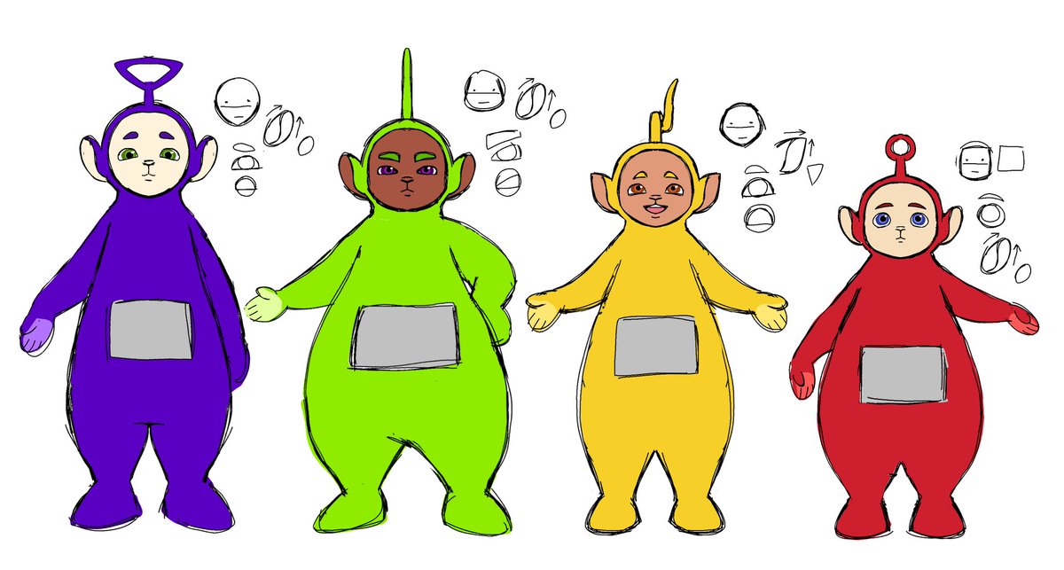 Idk what do call it Likee teletubbies in my style??headcanons??idk # ...