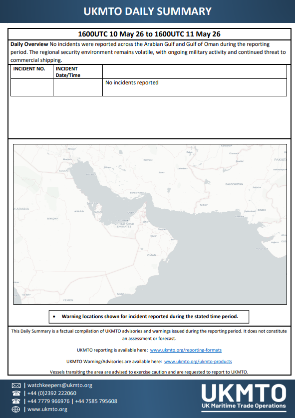 UKMTO Operations Centre (@UK_MTO) / Posts / X