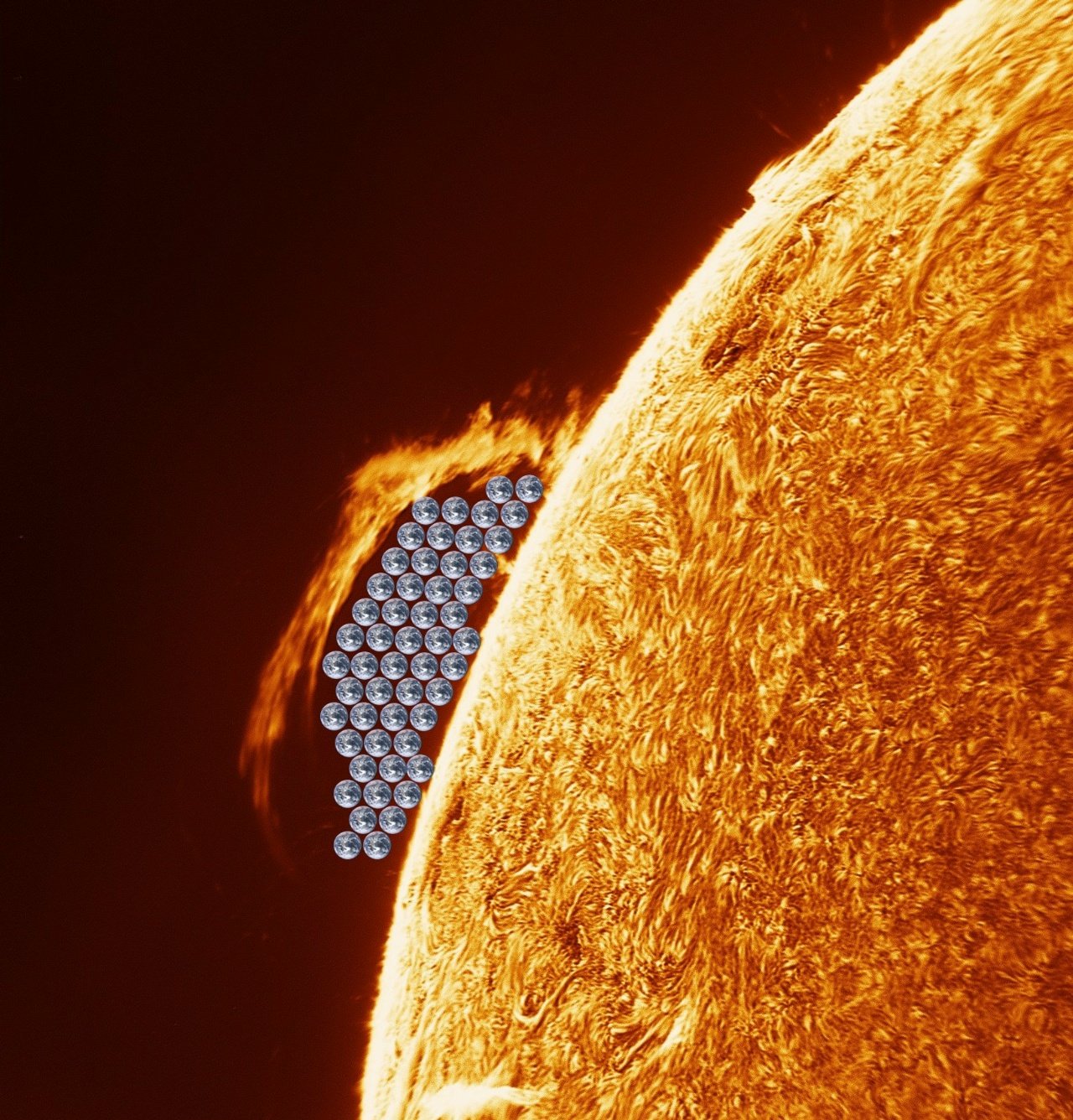 Curiosity on X: "People don't realize how big the Sun actually is. The ...