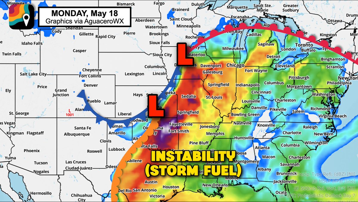 MONDAY, May 18 looks like a potentially big severe weather day across ...