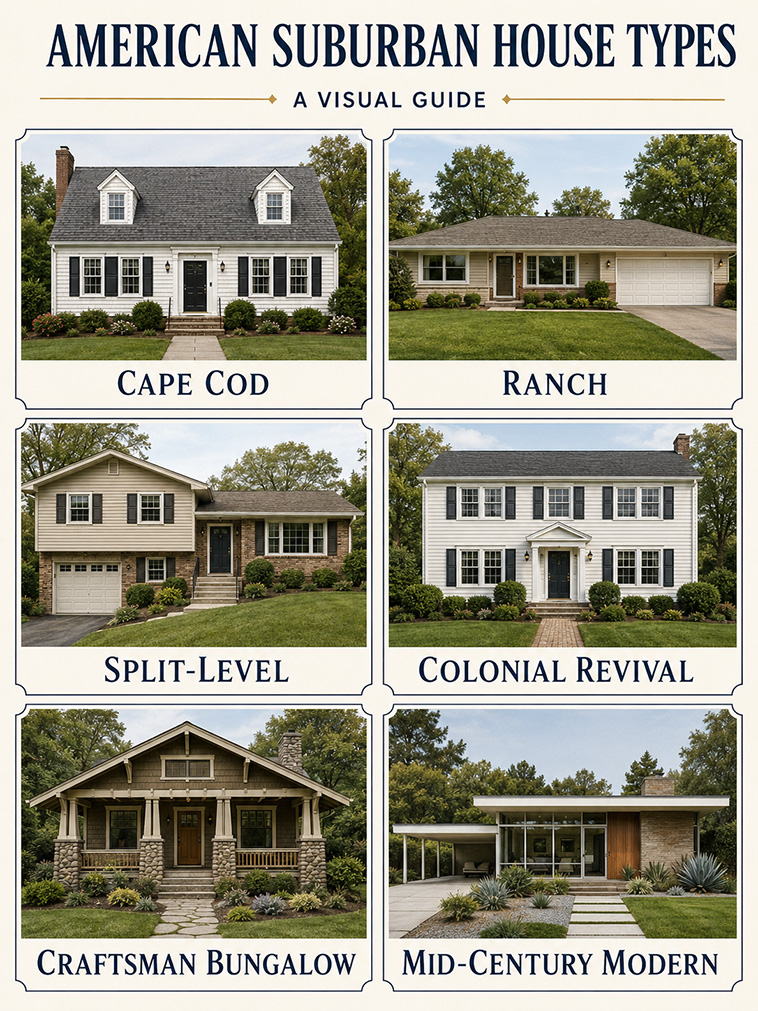 Which one would you choose to live in? American suburbs are not defined ...