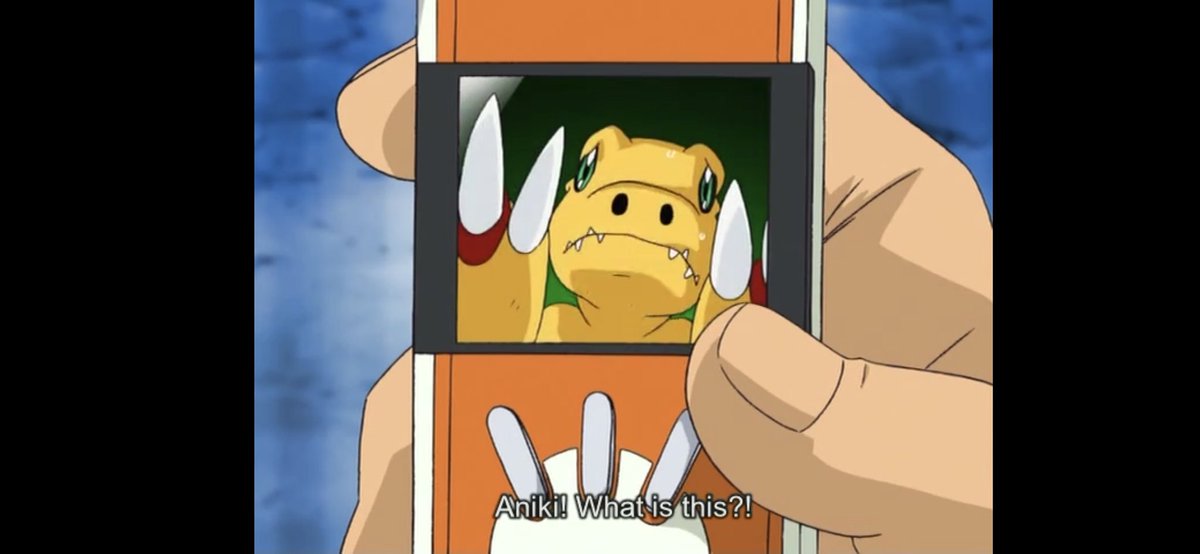 Digimon Savers did the "hide your Digimon in plain sight" thing before ...