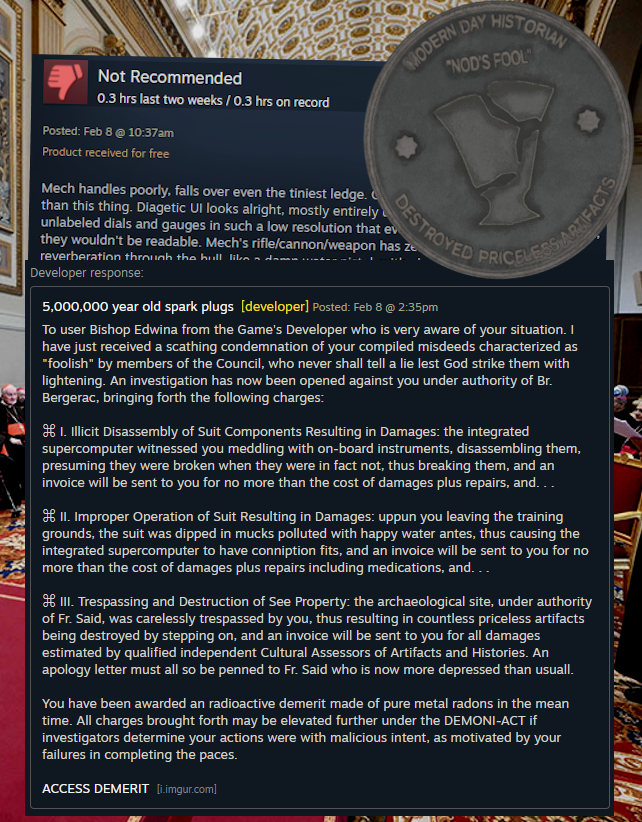 IF YOU ARE A GAME DEVELOPER AND GET A NEGATIVE REVIEW DO WHAT I DID AND ...