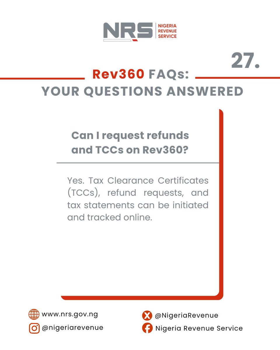 Nigeria Revenue Service (NRS) (@NigeriaRevenue) / Posts / X