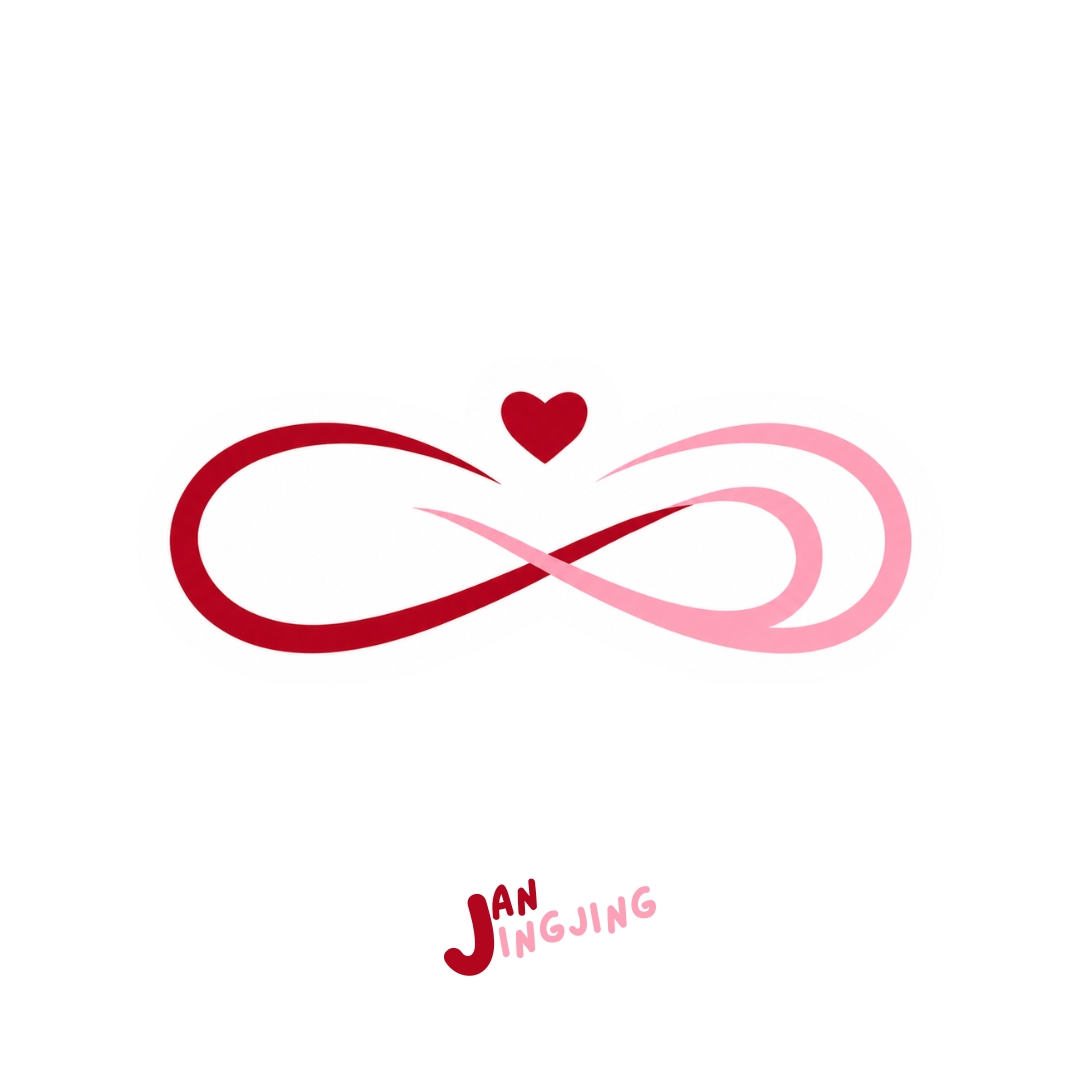 my assumption about the JanJingjing logo is that it combines an ...