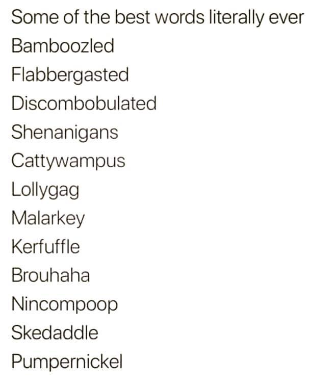 How many of these do you use?? I love words - cool, interesting ones ...