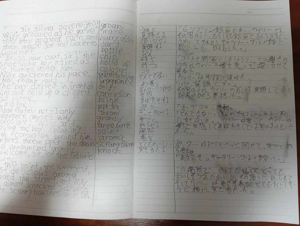 ウォンカとチョコレート工場の始まりを読んでいます。チョコレート好きにはたまりませんね ️