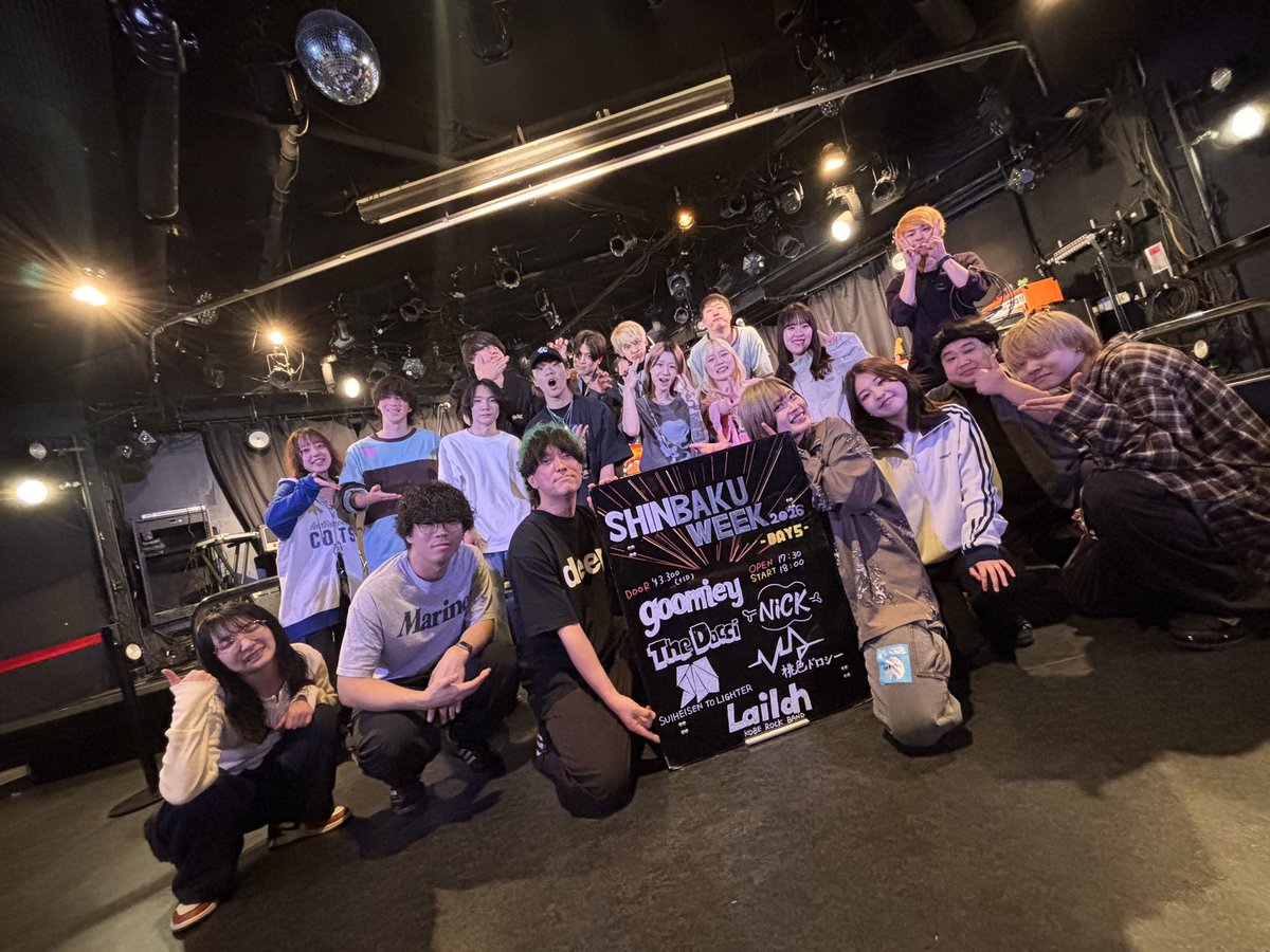 5/15@ shibuya eggman SHINBAKU WEEK 2026 -DAY.5- 桃色ドロシー goomiey 水平線とライター ...