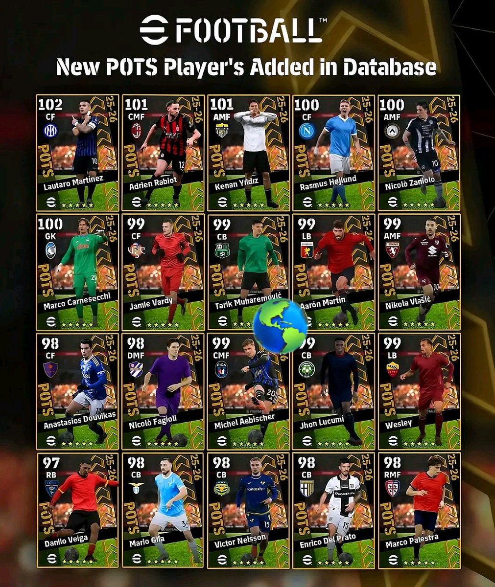 🚨📢:𝐁𝐑𝐄𝐀𝐊𝐈𝐍𝐆:𝐎𝐅𝐅𝐈𝐂𝐈𝐀𝐋 — POTS Italian League 25-26 Players Pack Coming ...