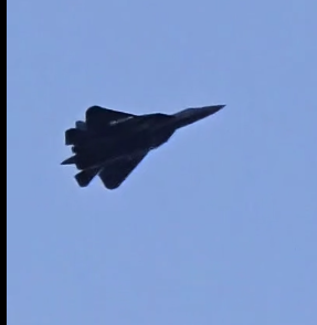 The SU-57 Felon flying somewhere in Russia Interestingly, it's carrying ...