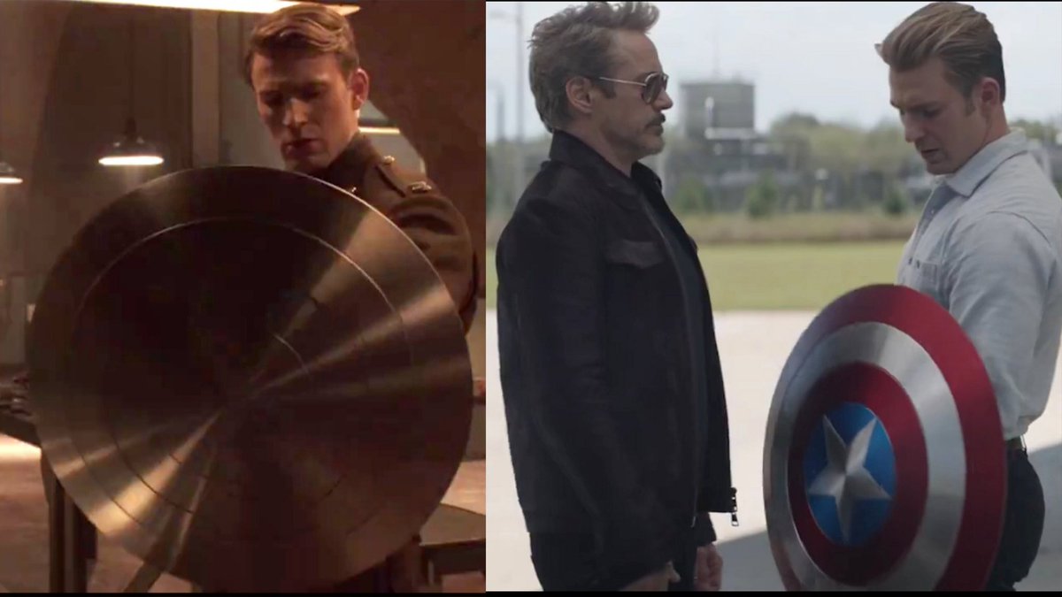 steve getting the shield for the first time from howard stark // steve ...