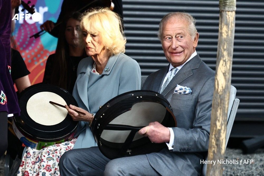 On a visit to Belfast, King Charles III and Queen Camilla joined in ...