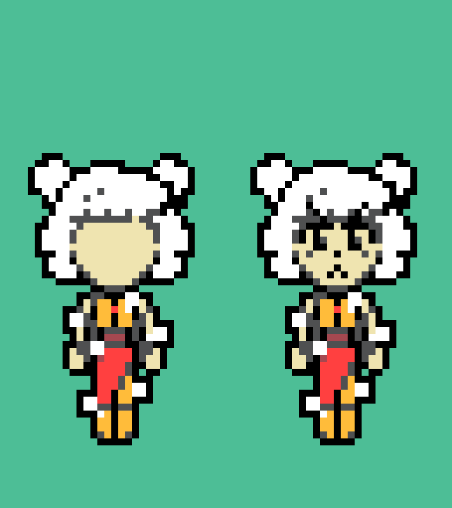 Here are some extra Mew Mew sprites, the faceless one is the equivalent ...