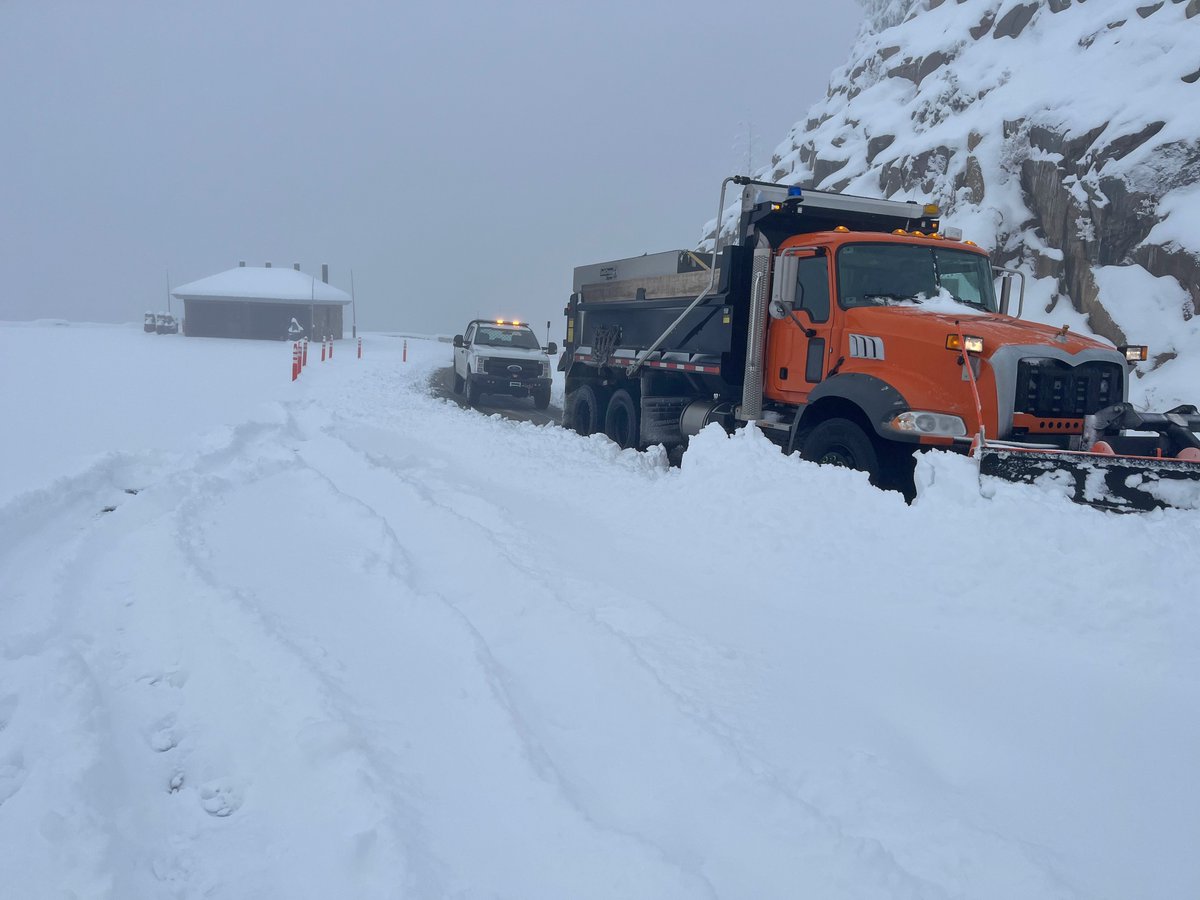 Yesterday's spring snowstorm brought more snow to high elevation areas ...