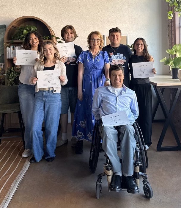 After meeting with the Arizona Class of 2026 GIFFORDS Courage Fellows ...