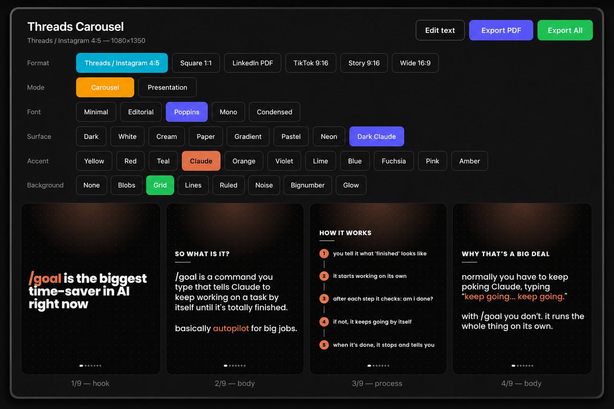 how to turn any of your posts into a well-designed carousel in 30 ...