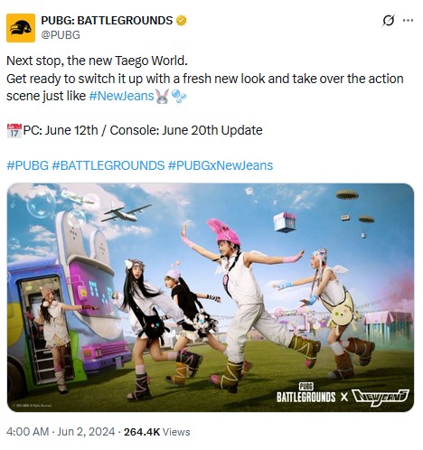 2 years ago, PUGB x NewJeans announcement https://t.co/Vu2qO5ux7h