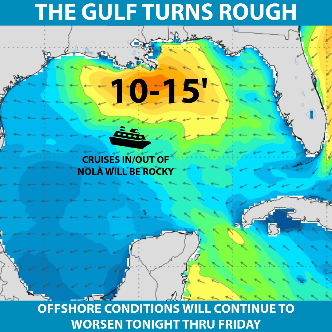 ROCKING GULF - even this week little low will produce some rough seas ...