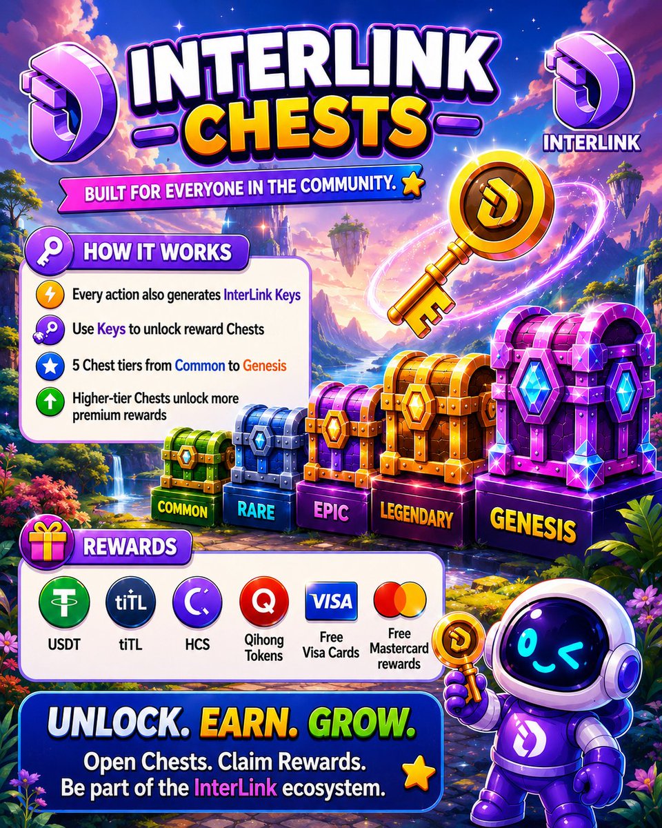 Unlock. Earn. Grow. InterLink Chests bring exciting rewards, rare tiers ...