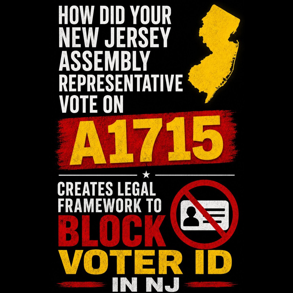 🚨How did your Assembly representatives vote on A1715: the bill that ...
